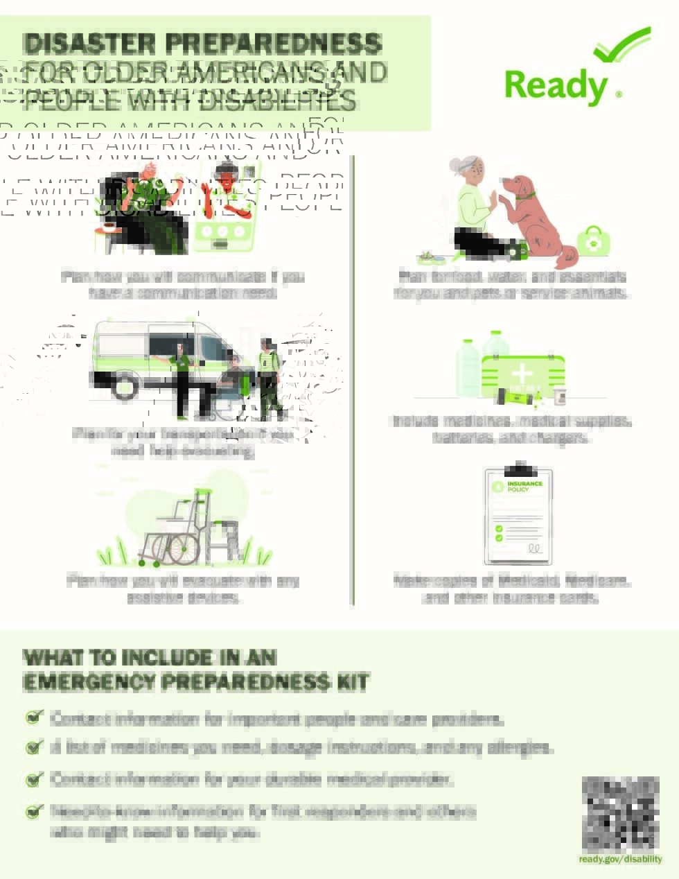 Seniors & People with Disabilities | Emergency Kit Essentials